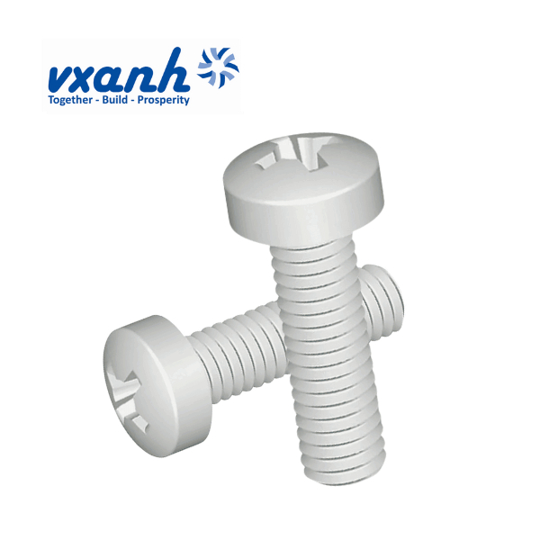 Bulong nhựa đầu pan, tiêu chuẩn DIN 7985 - Plastic phillips pan head screws, DIN 7985